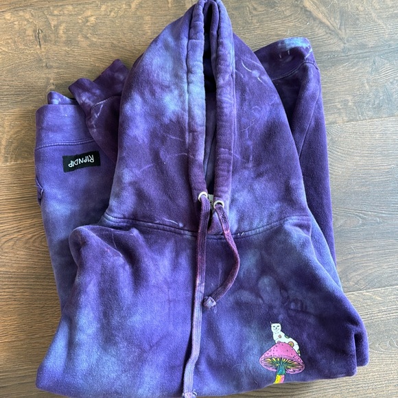 Ripndip | Tops | Ripndip Psychedelic Nerm Purple Tie Dye Hoodie | Poshmark